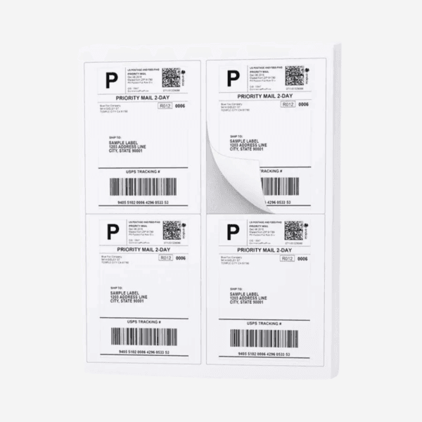 4 Cut Sticker Sheets (A4) Shipping Labels - Packagy